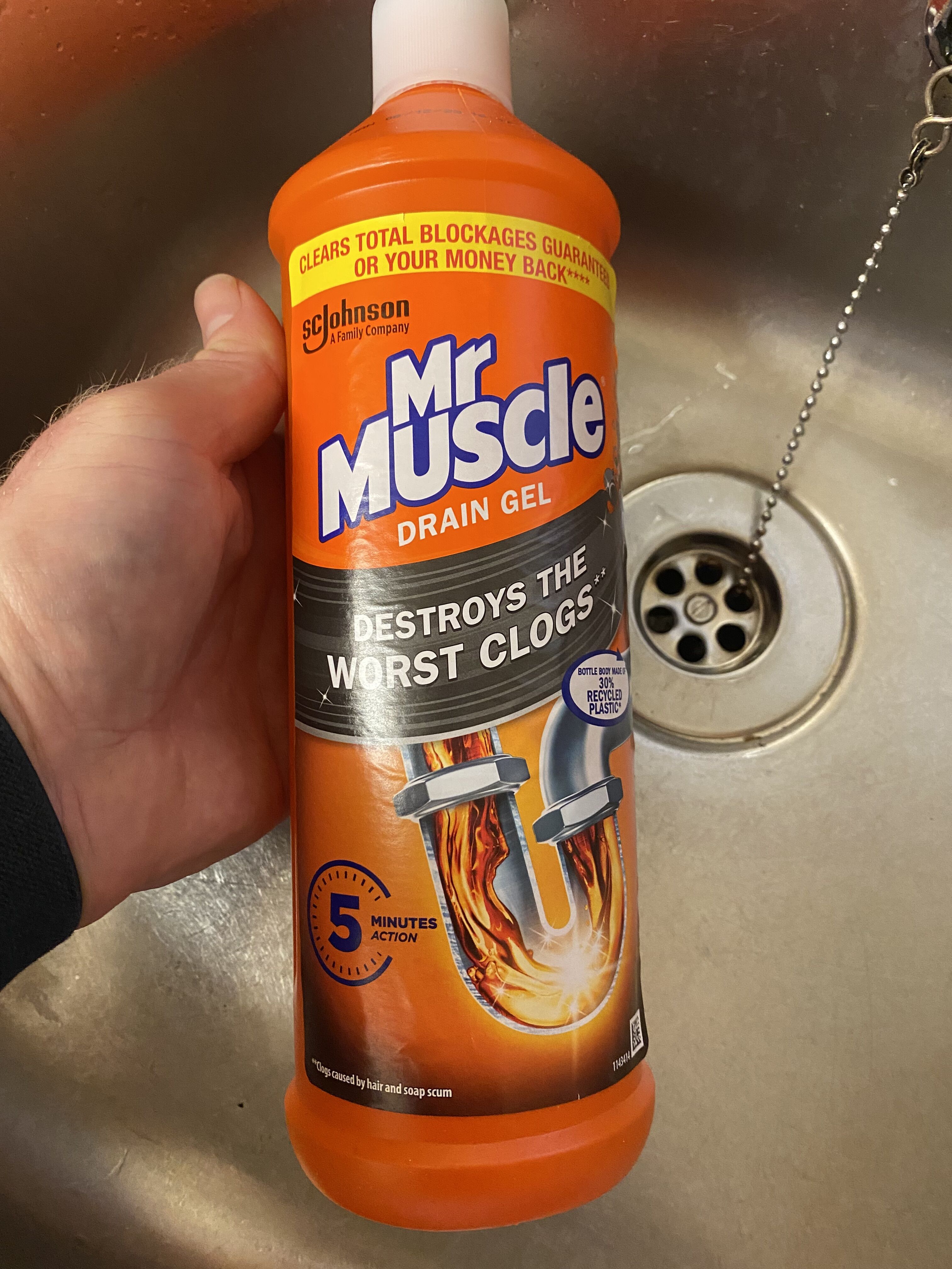 Mr Muscle Gel Sink & Drain Unblocker: Common Questions